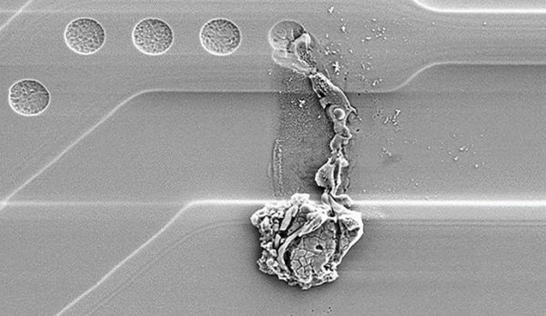 Identifying ESD damage using an electron microscope | item America ...