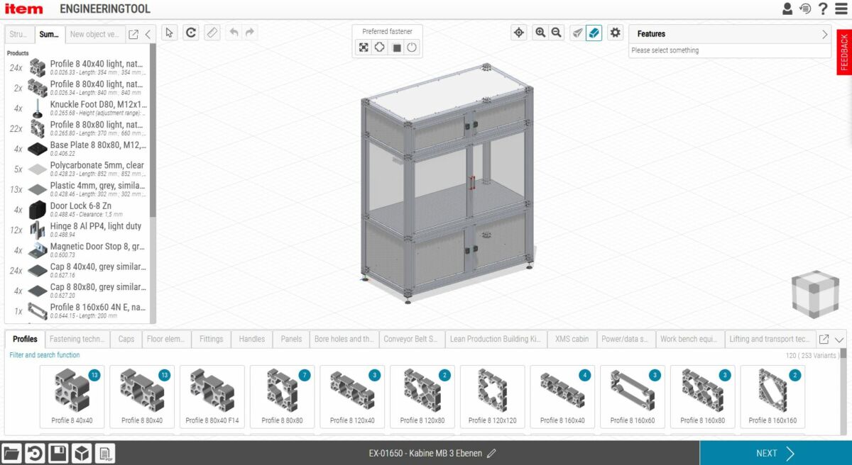 item Engineeringtool - options for fastening panels into the groove ...